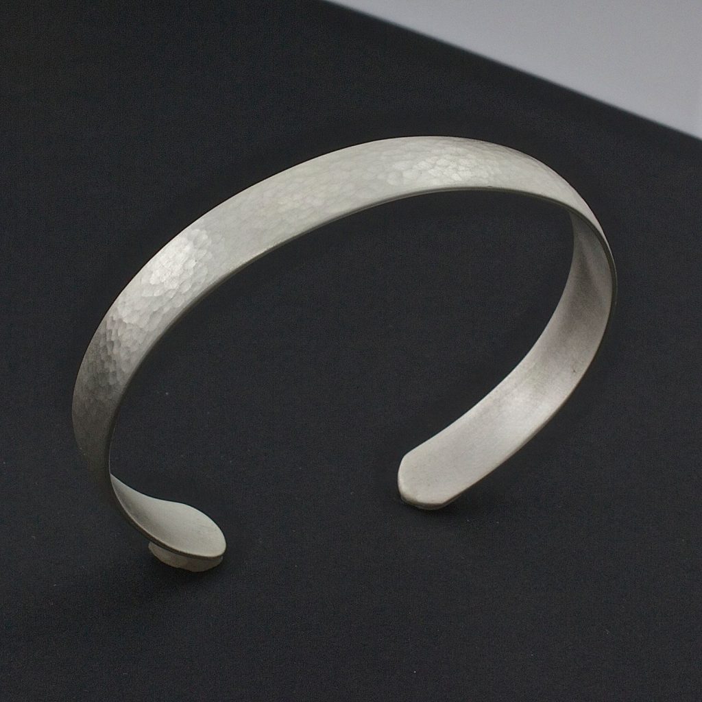Hammered Cuff For Men Or Women In Sterling Silver – Pat Cahill Metalworks